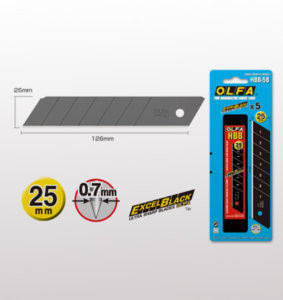 OLFA HBB 5B Heavy Duty Snap-Off Blades, 25 mm | Partners Ltd.
