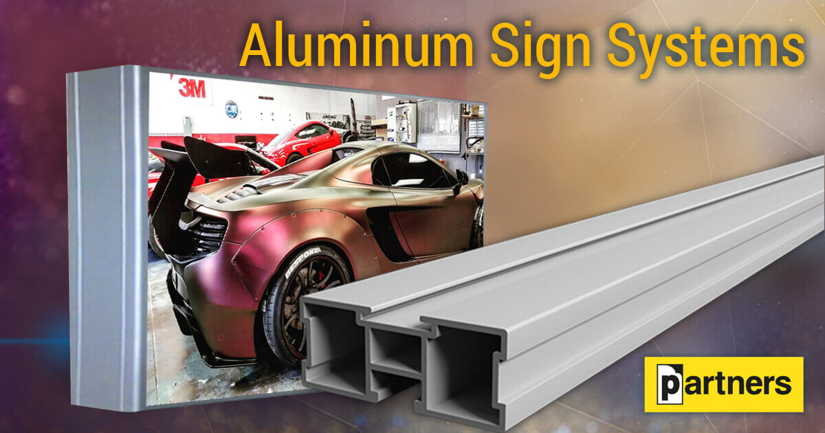 Aluminium sign systems - profiles for flexible or acrylic face signs ...