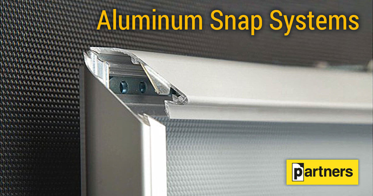 Aluminum clip frames for illuminated and non-illuminated signs