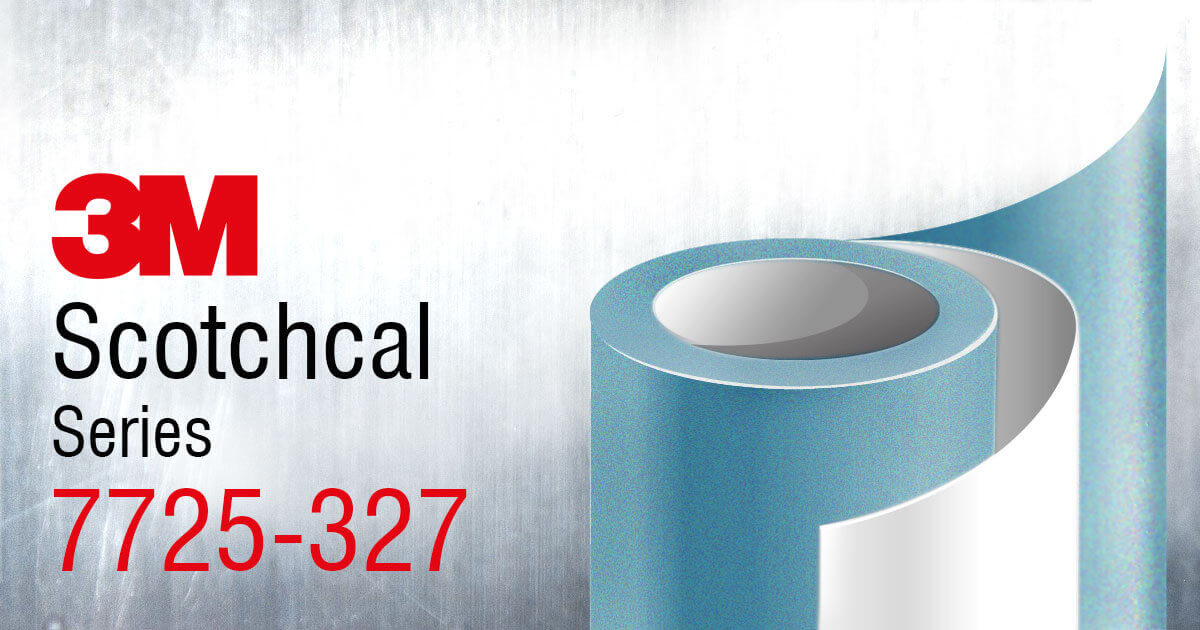 Blue frosted window film 3M 7725-327 Scotchcal Film