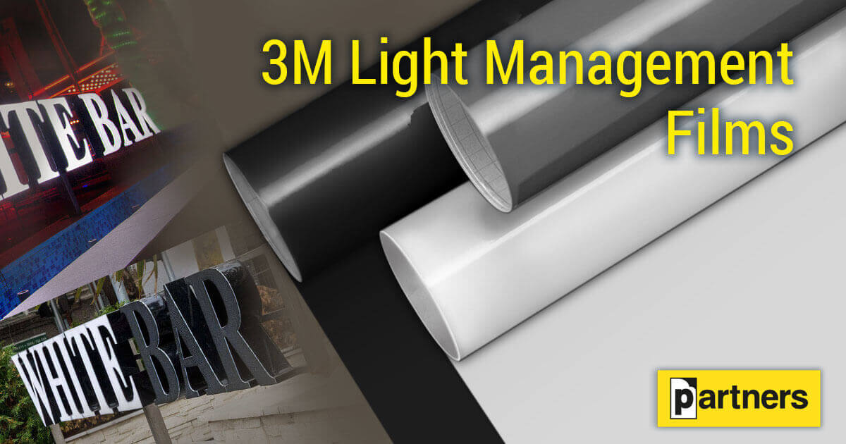 3M Light Management Films for Graphics and Signage | Partners Ltd