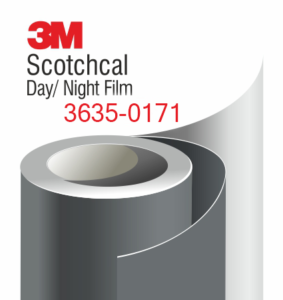 3M Scotchcal Day/Night Film 3635-0171 - dark grey translucent film