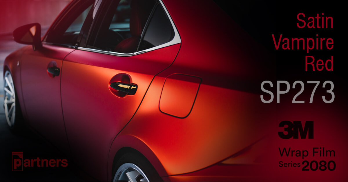 3M 2080 Car Wrap Series SP273 Vampire Red | Satin