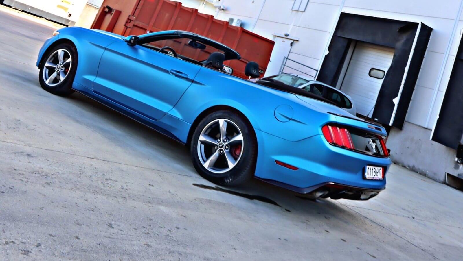 Ford Mustang and Mercedes wrapped with 3M 2080 car wrap series