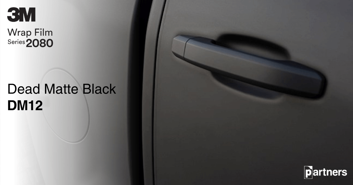 3M 2080 Car Wrap Series DM12 Dead Matte Black