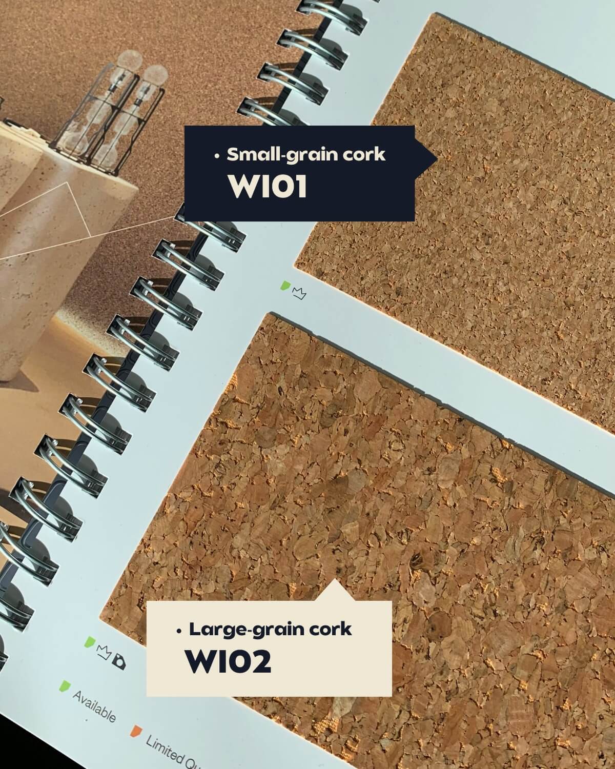 Cover Styl' Самозалепващо фолио корк - WI02, едра текстура