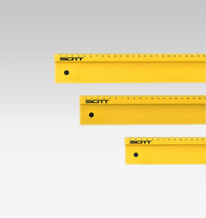 SOTT Aluminum line with anti-slip base, 50cm, 100cm, 155cm